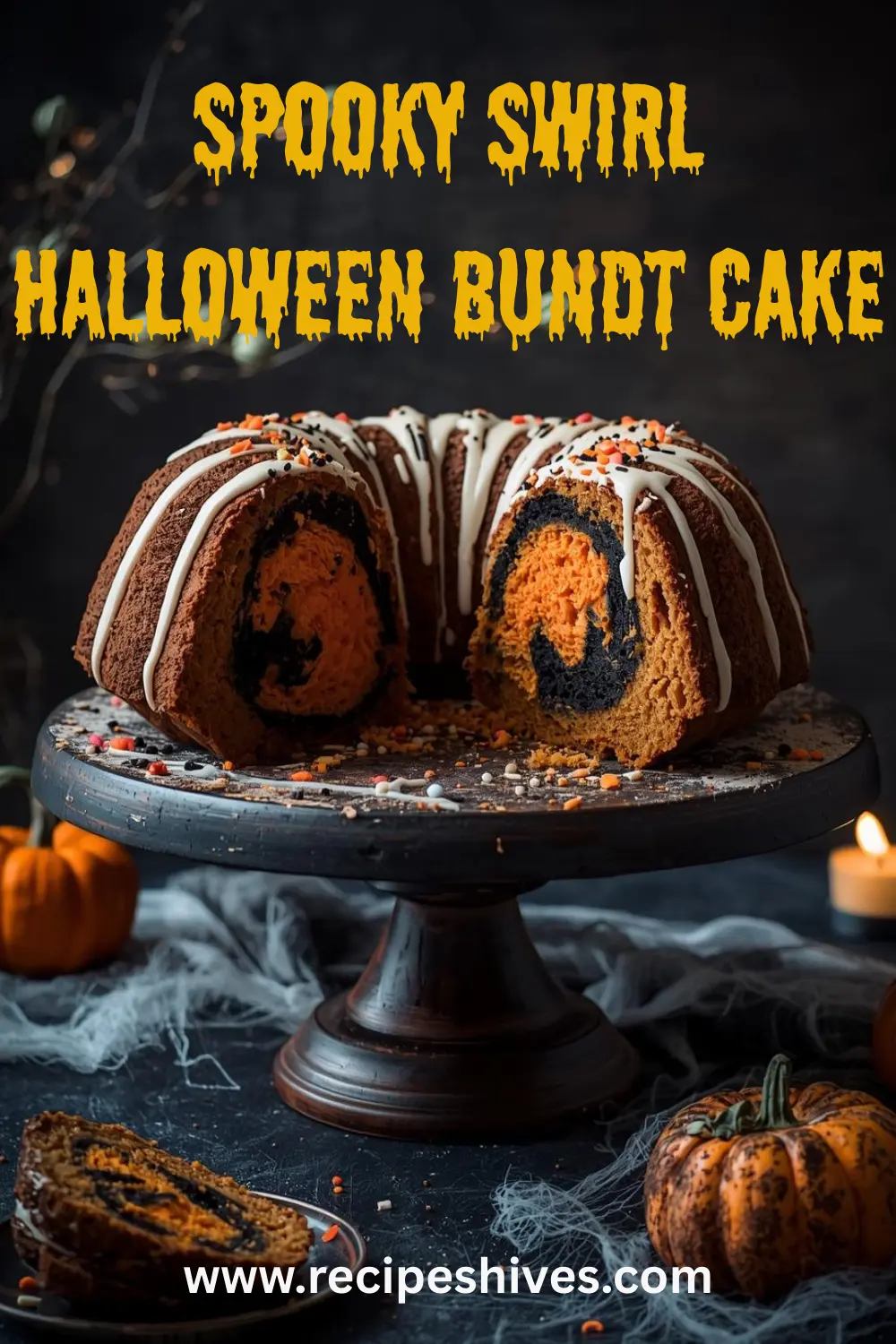 Spooky Swirl Halloween Bundt Cake Recipe